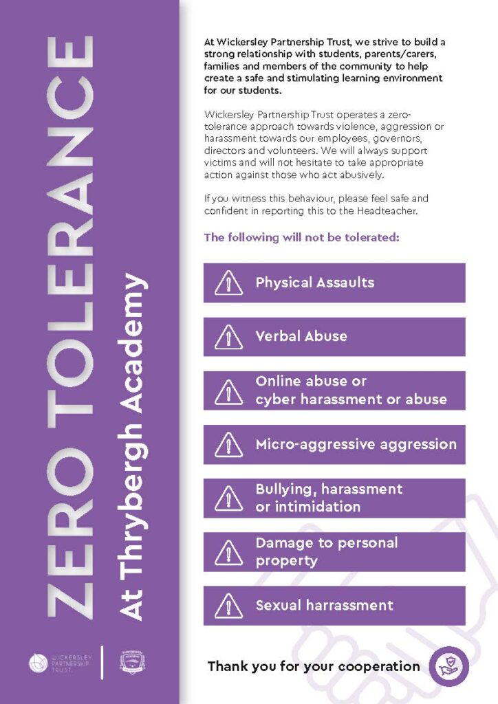 Zero Tolerance – Thrybergh Academy
